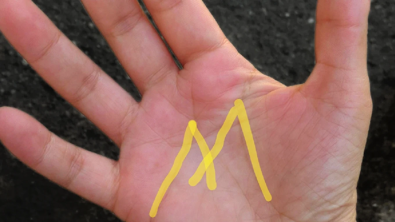 Why do certain individuals have an ‘M’ shape on their palm, and what ...